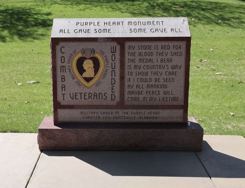 Purple Heart Monument, a War Memorial