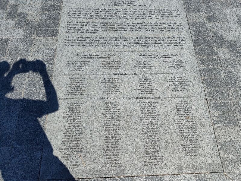Alabama Bicentennial Park Historical Marker