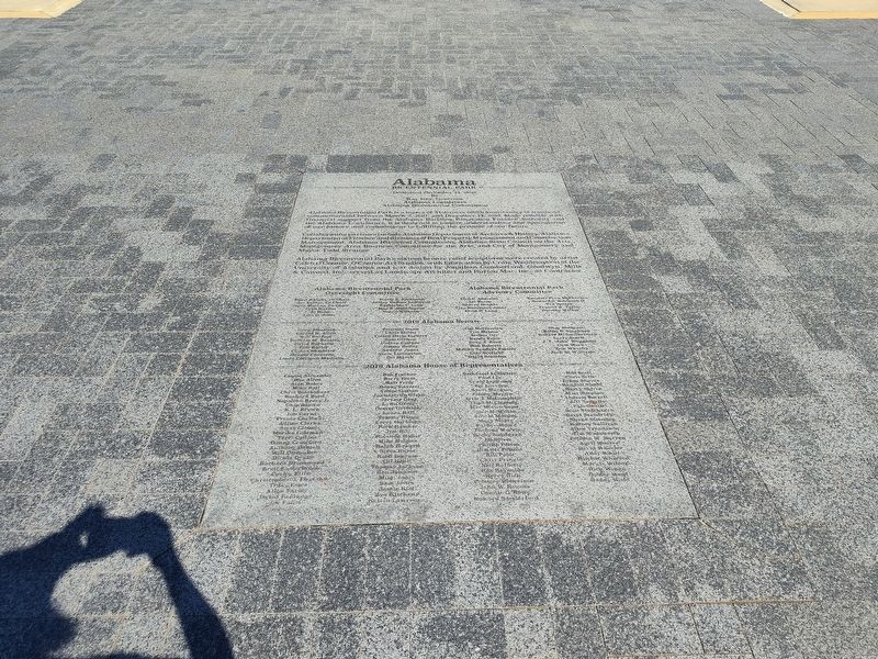 Alabama Bicentennial Park Historical Marker