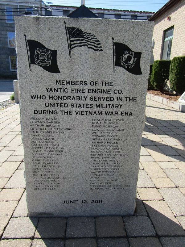 Yantic Fire Engine Co. Vietnam Memorial, a War Memorial