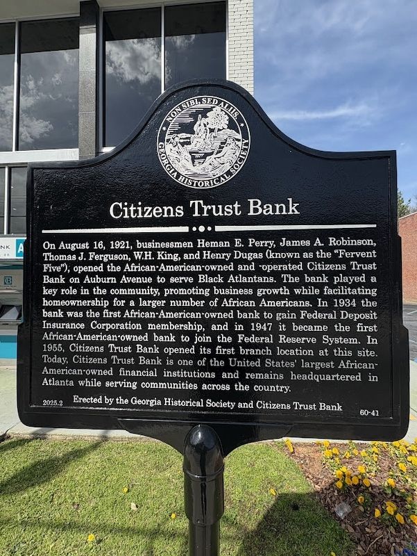 Citizens Trust Bank Historical Marker