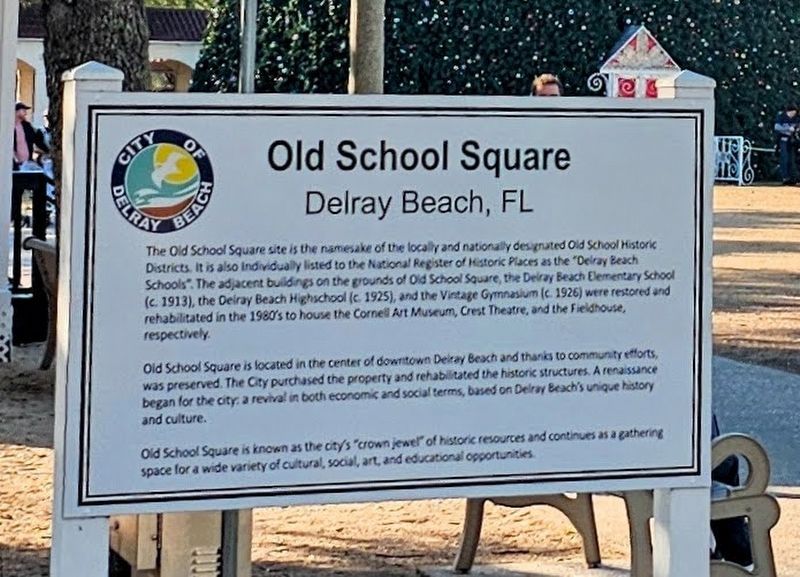 Old School Square Historical Marker