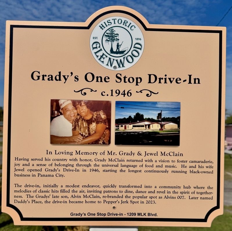 Grady’s One Stop Drive In Historical Marker