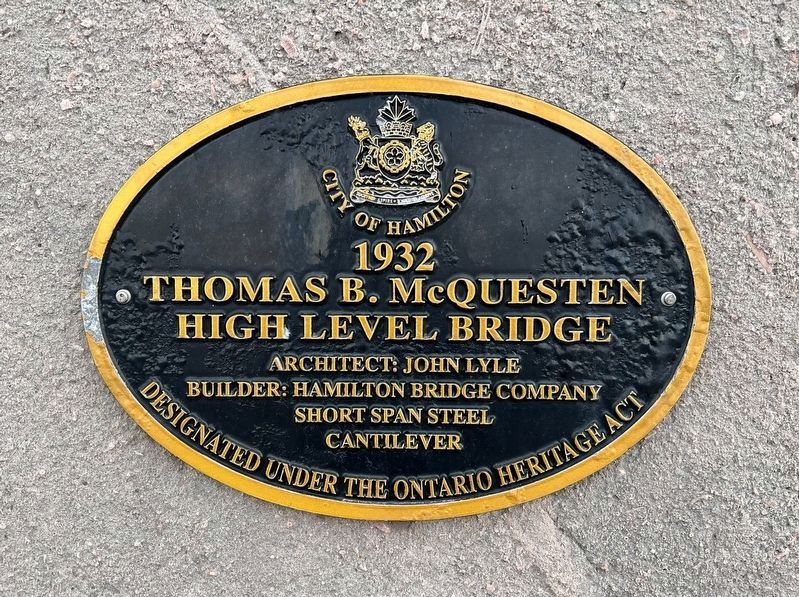 Thomas B. McQuesten High Level Bridge Historical Marker