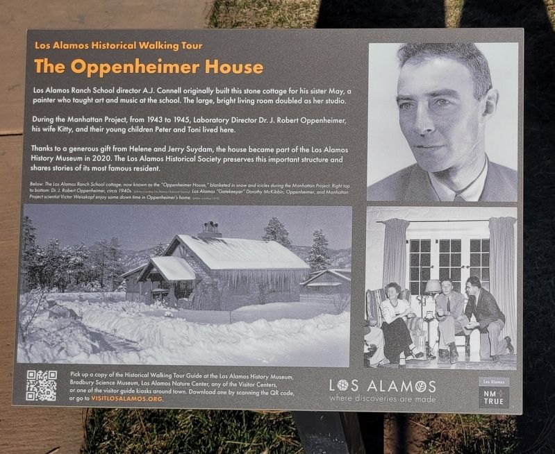 The Oppenheimer House Historical Marker