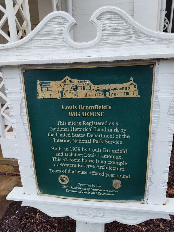 Louis Bromfield's Big House Historical Marker