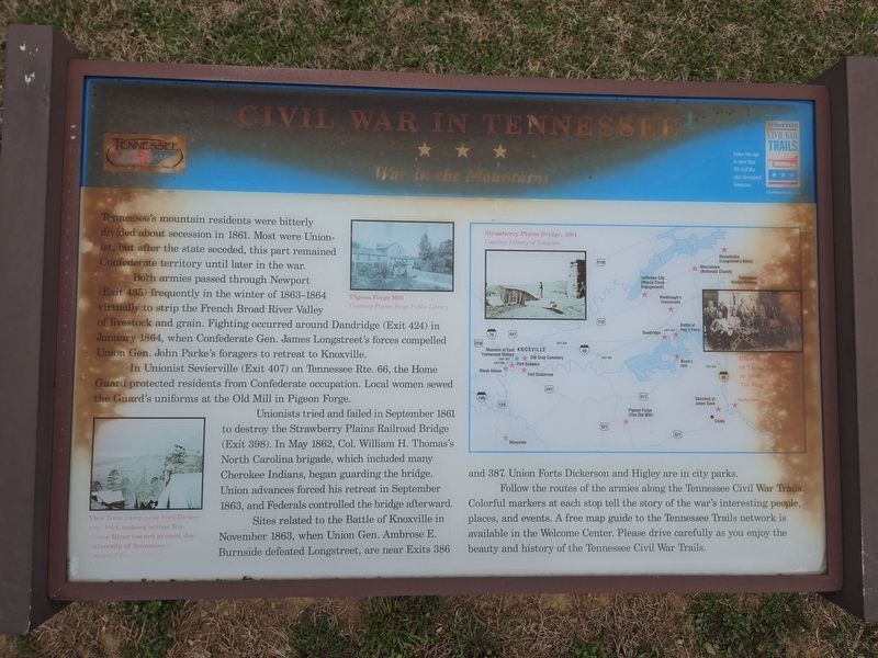 Civil War in Tennessee Historical Marker