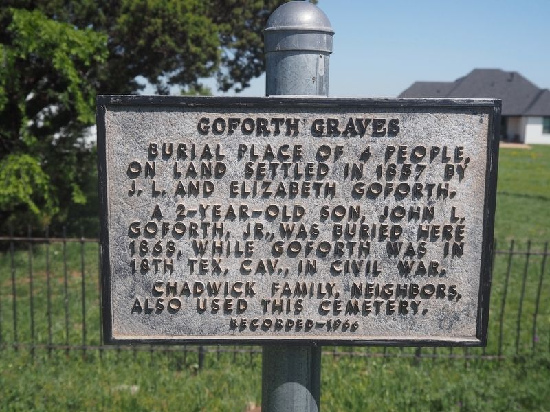 Goforth Graves Historical Marker