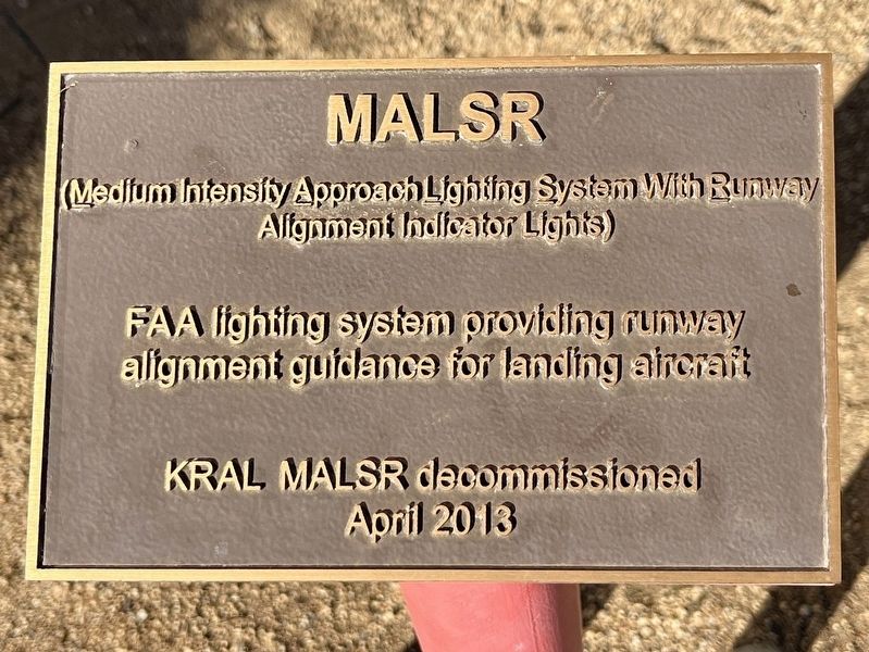 MALSR Historical Marker