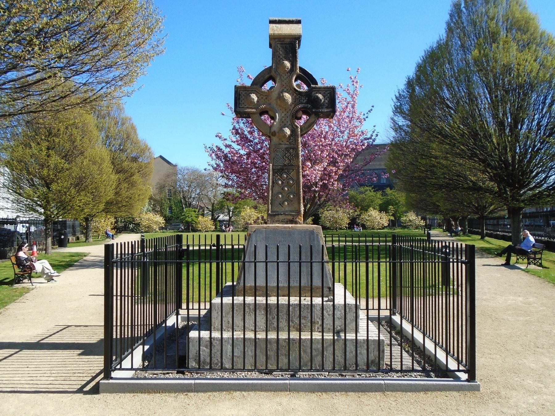 The Four Masters Memorial Cross Historical Marker