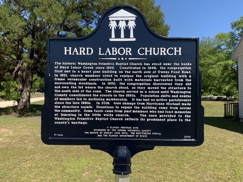 Hard Labor Church Historical Marker