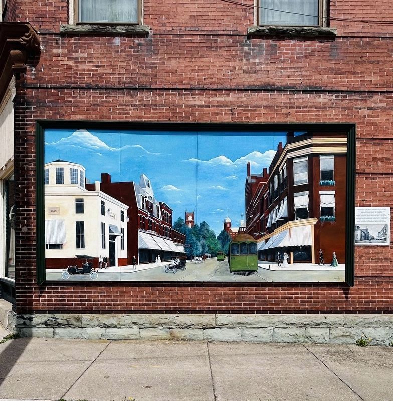 20th Century Transportation Mural Historical Marker