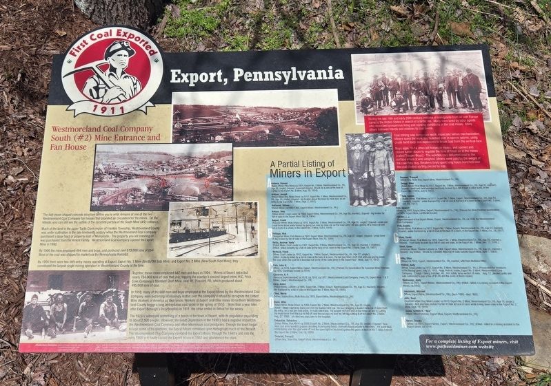 Export Pennsylvania Historical Marker
