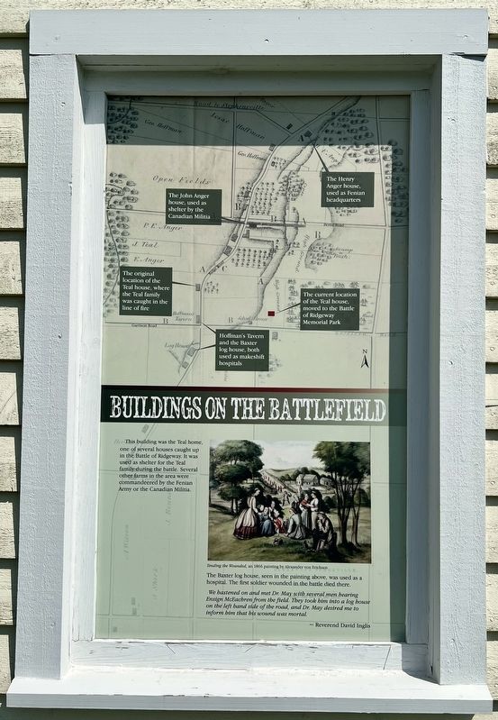 Buildings on the Battlefield Historical Marker