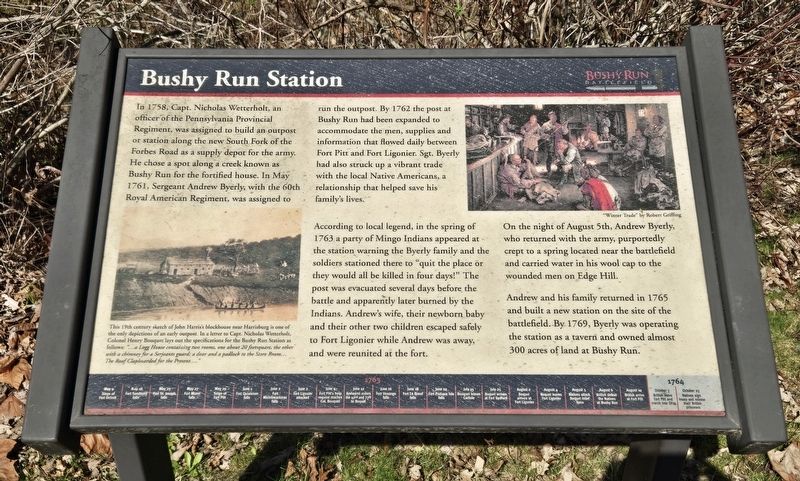 Bushy Run Station Historical Marker