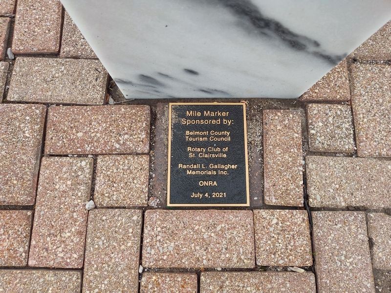 The Historic National Road in Ohio Historical Marker