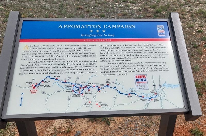 Appomattox Campaign Historical Marker
