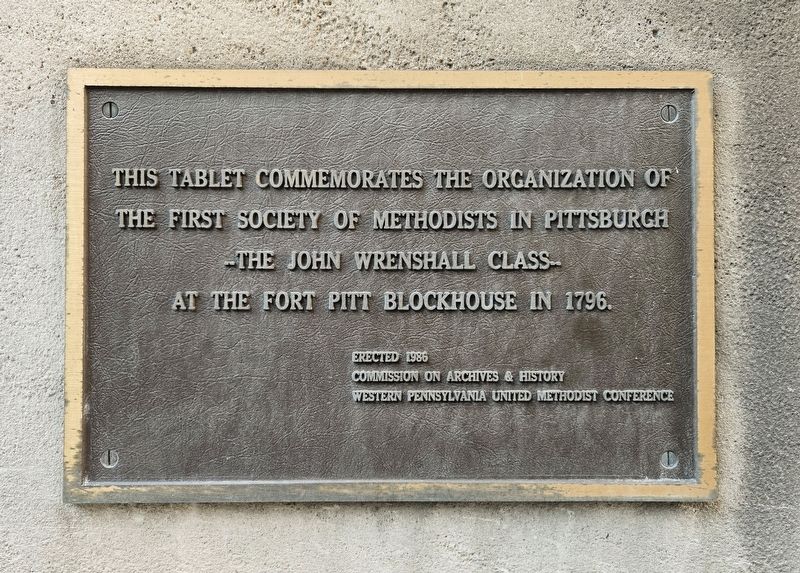 The First Society of Methodists in Pittsburgh Historical Marker