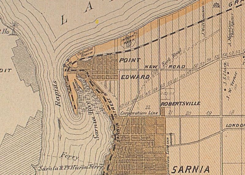 Founding of Point Edward Historical Marker