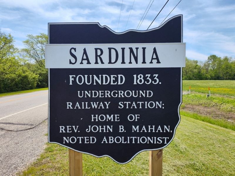 Sardinia Historical Marker
