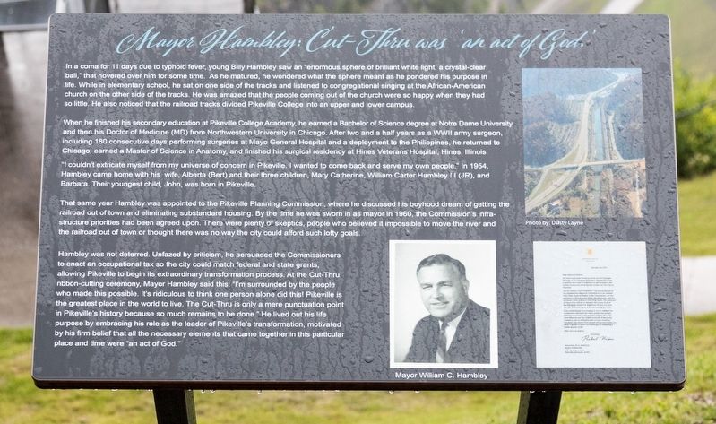 Mayor Hambley: Cut-Thru was ‘an act of God’ Historical Marker