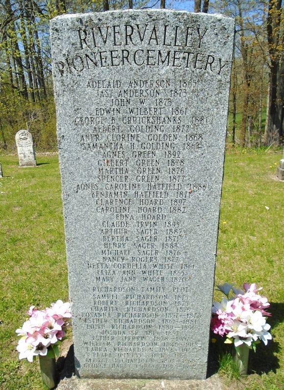 River Valley Pioneer Cemetery Historical Marker