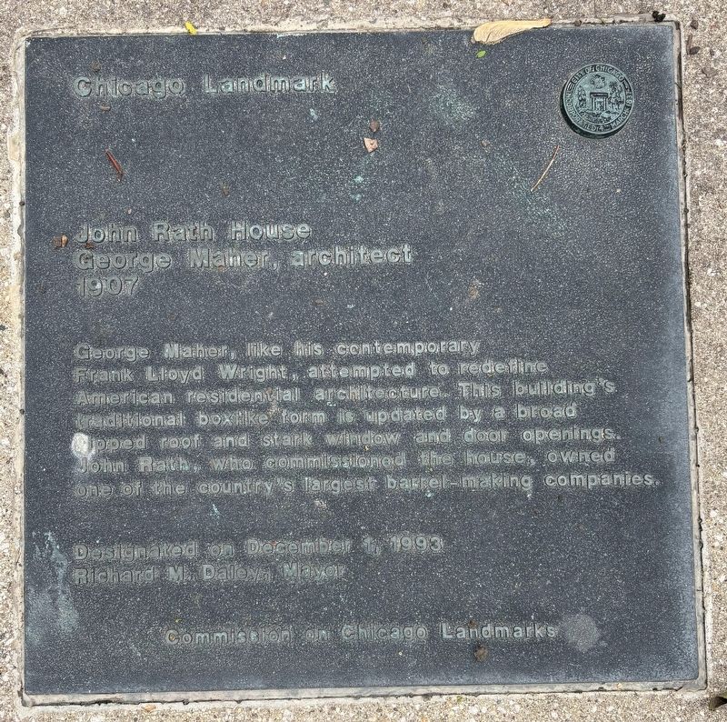 John Rath House Historical Marker