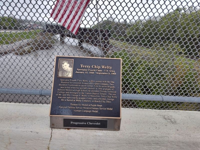 Terry Chip Welty, a War Memorial