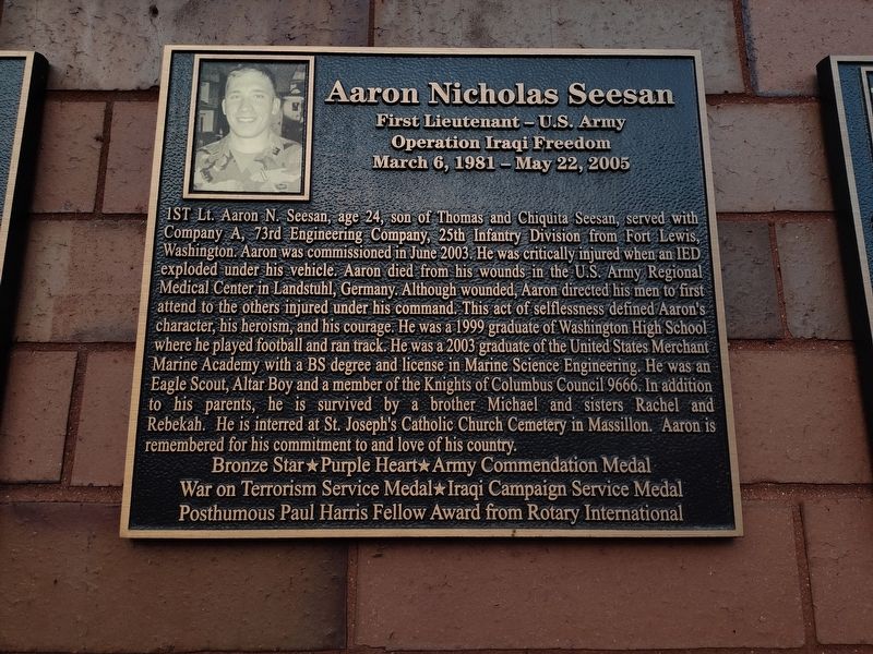 Aaron Nicholas Seesan Historical Marker
