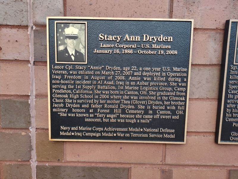 Stacy Ann Dryden Historical Marker
