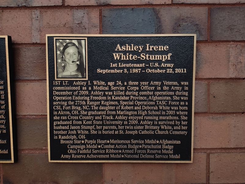 Ashley Irene White-Stumpf Historical Marker