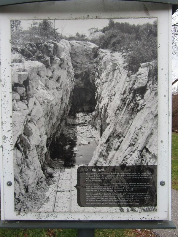 Into the Earth Historical Marker