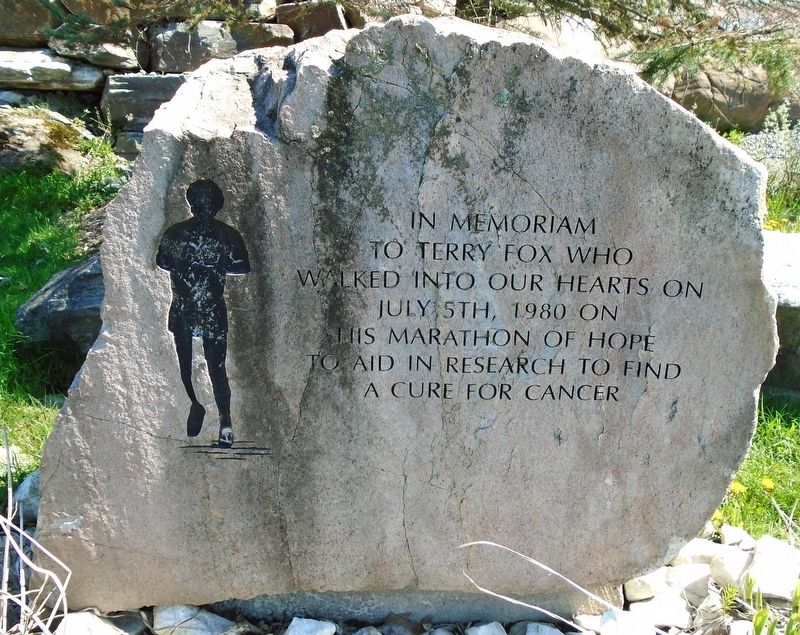 In Memoriam to Terry Fox Historical Marker