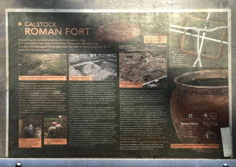 Calstock Roman Fort Historical Marker