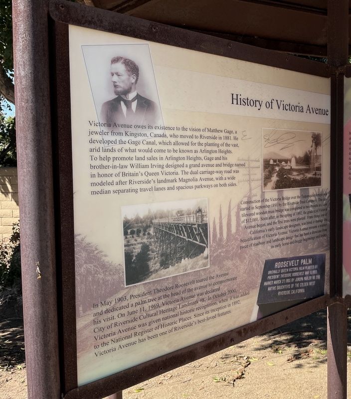 History of Victoria Avenue Historical Marker