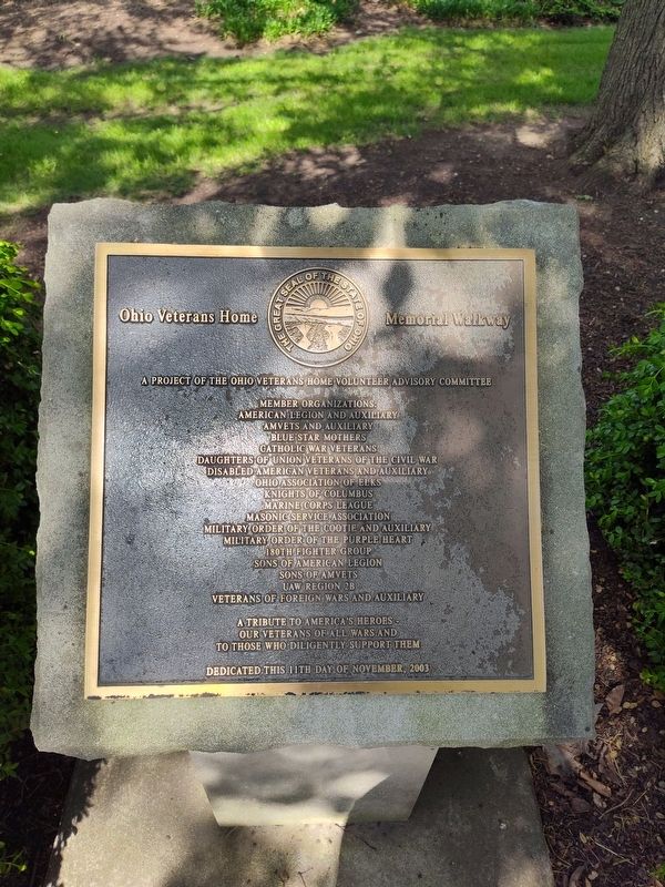 Ohio Veterans Home Memorial Walkway, a War Memorial