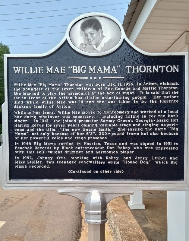 Willie Mae "Big Mama" Thornton Historical Marker