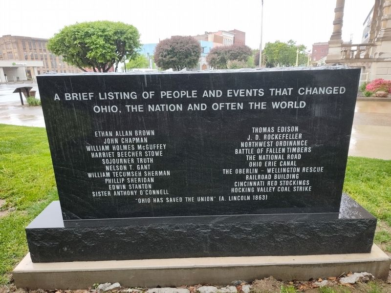 Ohio Bicentennial Monument Historical Marker