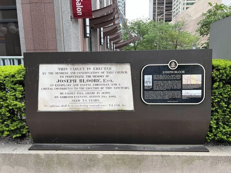 Joseph Bloor Historical Marker