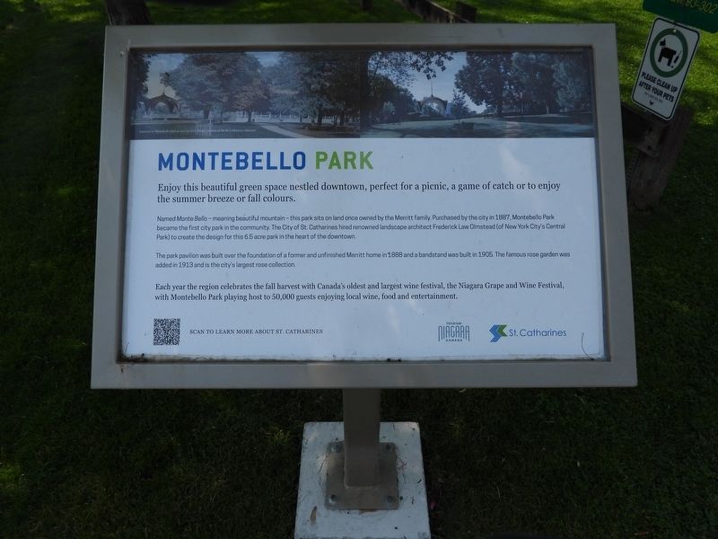 Montebello Park Historical Marker