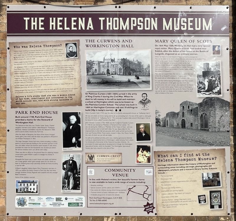 The Helena Thompson Museum Historical Marker
