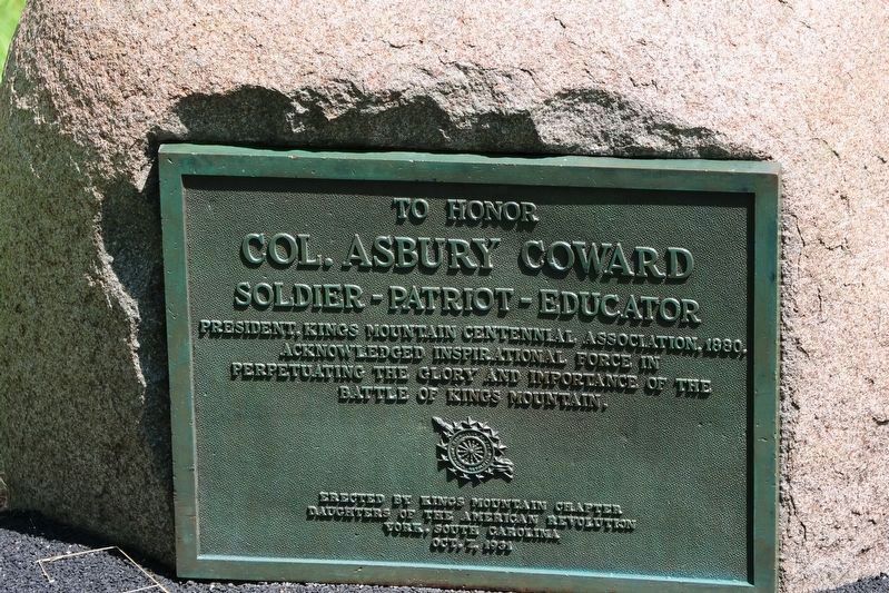 Col. Asbury Coward Historical Marker