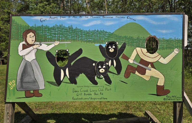 Meshach Browning pursued by family of bears Historical Marker