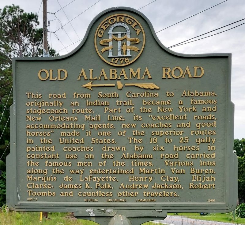 Old Alabama Road Historical Marker