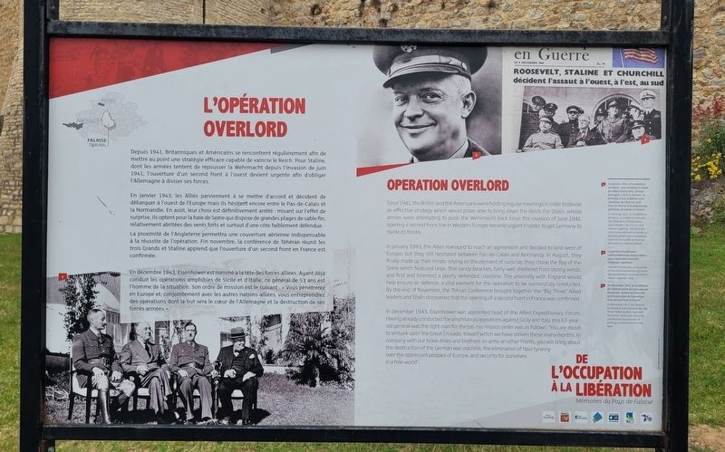 L’Opération Overlord / Operation Overlord Historical Marker