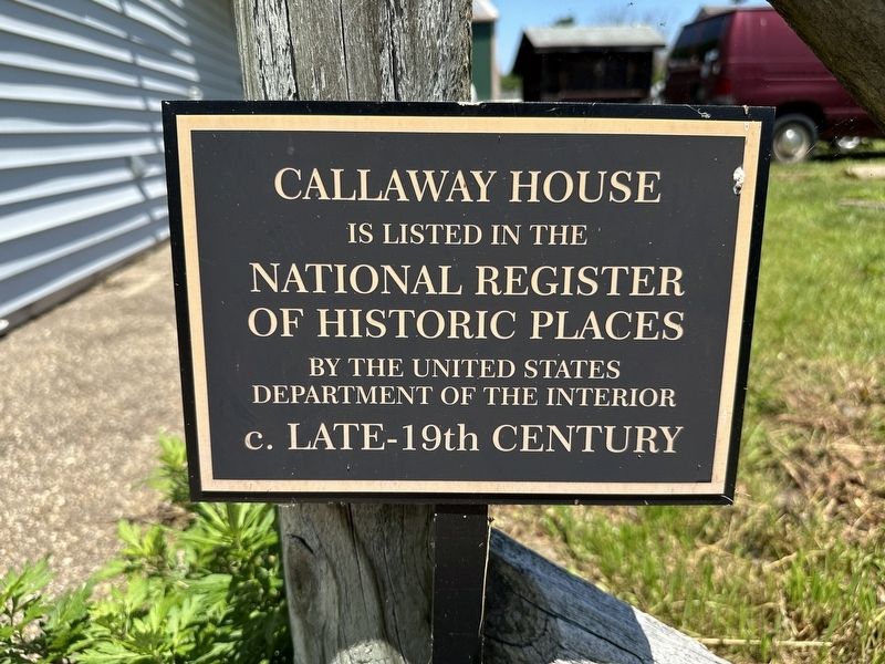 Callaway House Historical Marker