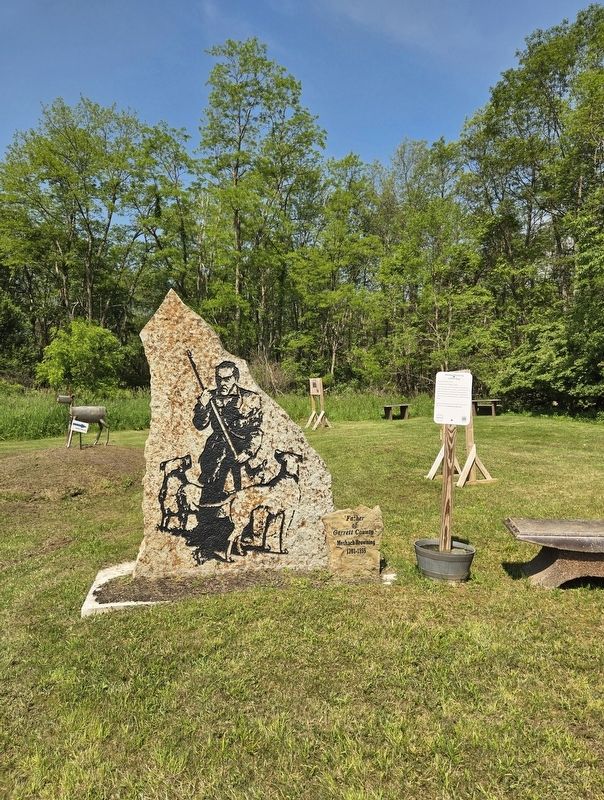 Meshach Browning and his dogs Historical Marker
