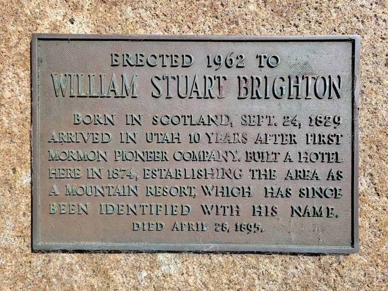 William Stuart Brighton Historical Marker