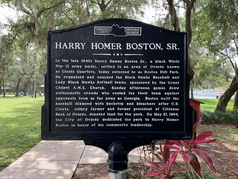 Harry Homer Boston, Sr. / Harold “Hal” King, Sr. Historical Marker