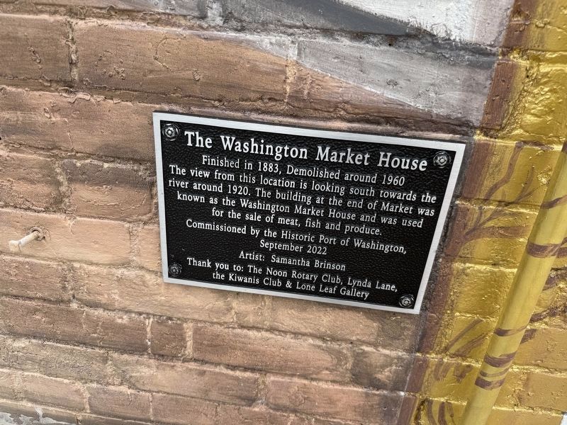 The Washington Market House Historical Marker